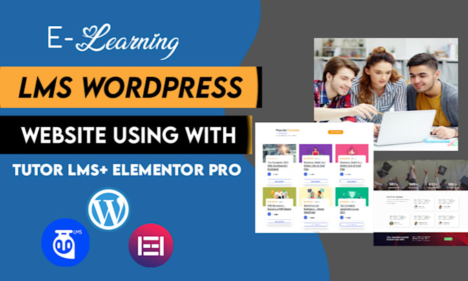 Create an elearning lms wordpress website using with tutor lms by Alizach45 | Fiverr