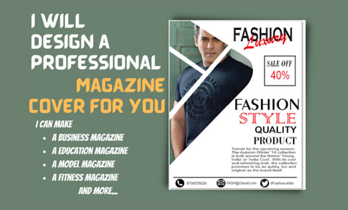 Design professional magazine cover for you by Ankushwebdesign | Fiverr