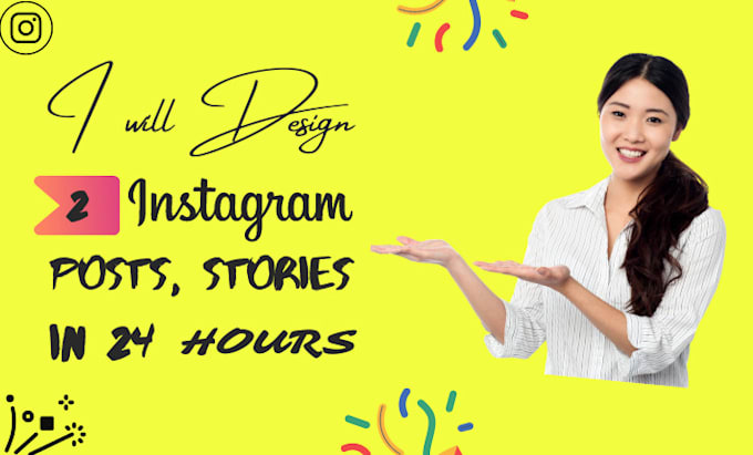 Design 2 eye catching instagram posts or stories for you by Raheeled ...