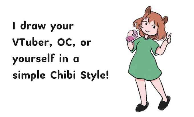 Draw mini commissions of your vtuber or oc by Heidihelene | Fiverr