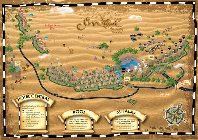 Draw isometric event map vector based design by Cmykguy | Fiverr