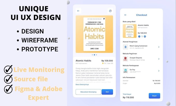 Create ui ux design for mobile app, website, landing page by Web ...