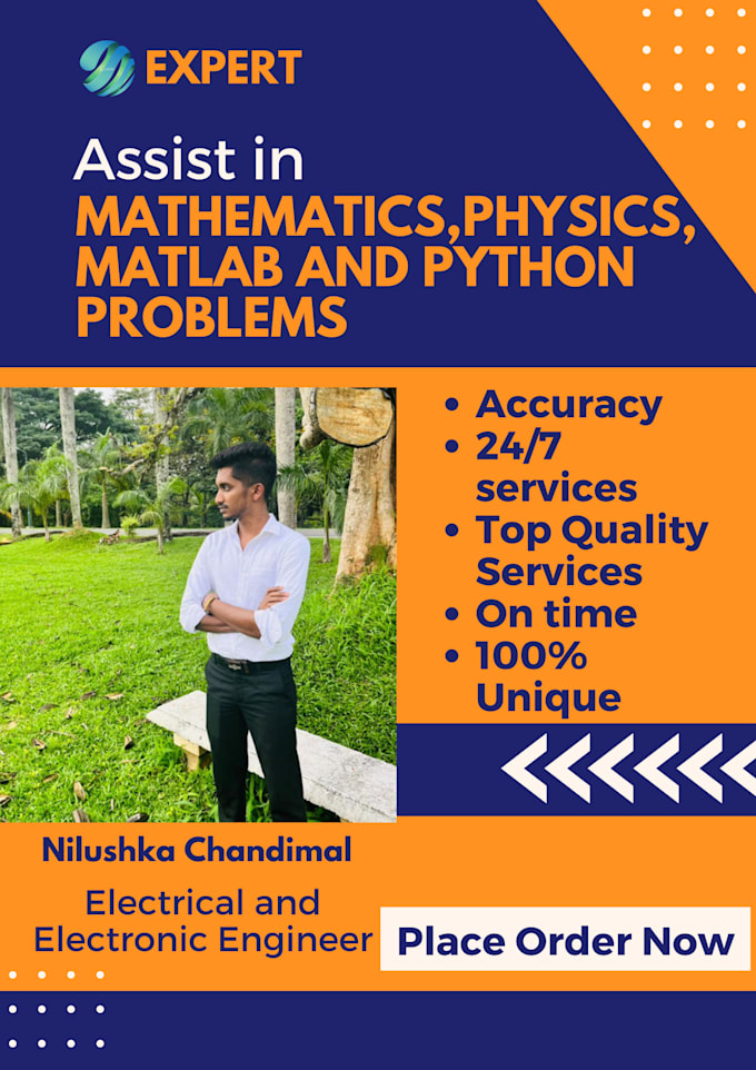 Perfectly Assist In Mathematics Physics Matlab And Python Tasks By