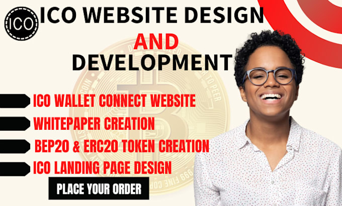 Design a professional ico presale website for your crypto token by ...