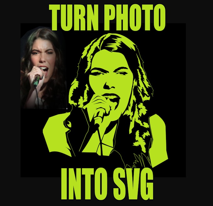 Create 1 custom face portrait svg png cut file by Larrypierro | Fiverr