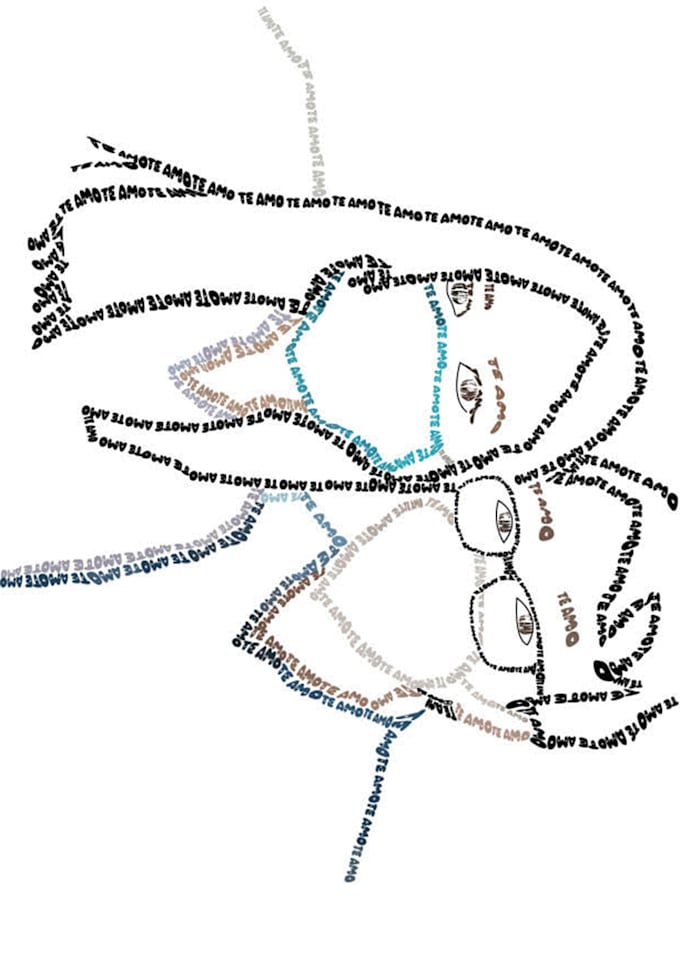 Create calligrams with your poems, phrases and more by Arianna11re | Fiverr