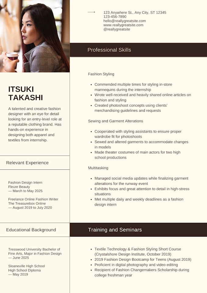 Design resume template,cv, instagram post on canva by Anamzaheer860 ...