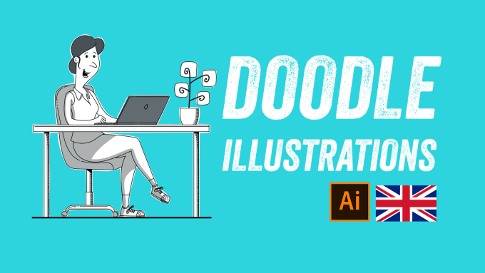 Create a doodle illustration by Drawmill | Fiverr