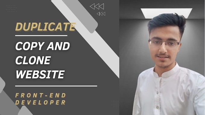 Design exact copy and clone of html css websites by Uzairkhan439 | Fiverr