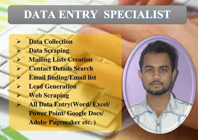 Do data entry data mining copy paste and web research by Gonesh54151 | Fiverr