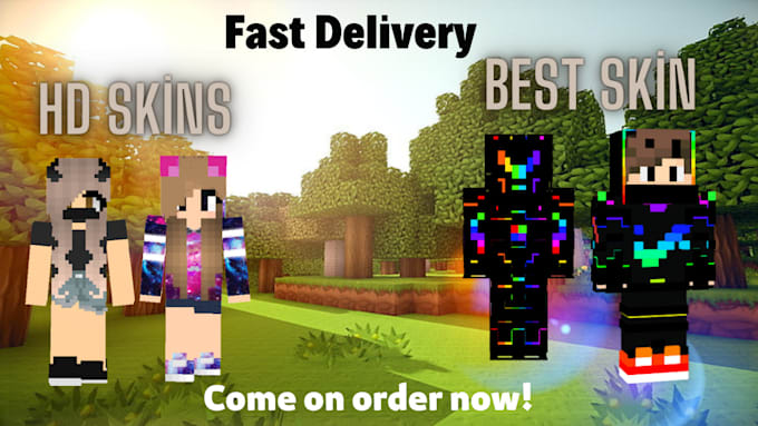 Make custom high quality minecraft skin by Adonissart | Fiverr