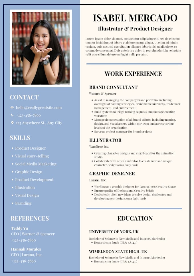 Design a perfect resume or cv by Aleena_88 | Fiverr