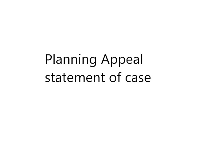 Prepare a planning appeal statement on your behalf by Ccplanning | Fiverr