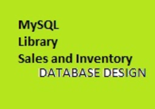 Help you with the database design of a small scale library or sales and ...