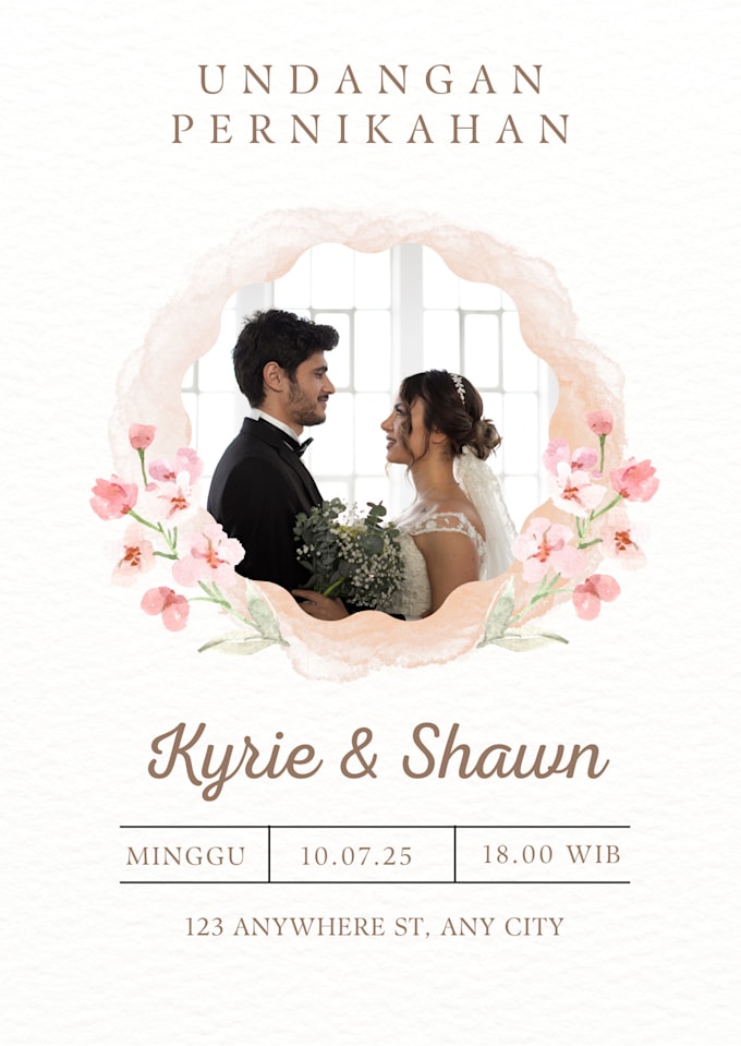Make a unique pack wedding invitation in 6 hours by Agusprayoga | Fiverr