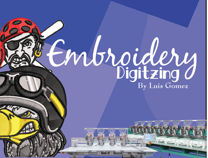 Create an embroidery logo for you by Luisgomezart | Fiverr