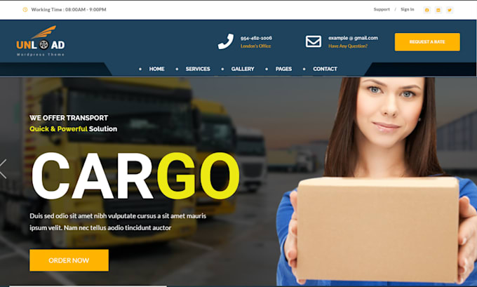 Design logistics website, dispatch website, cargo and freight broker ...