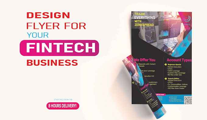 Design a fintech flyer for your fintech business by Tonymsovela | Fiverr