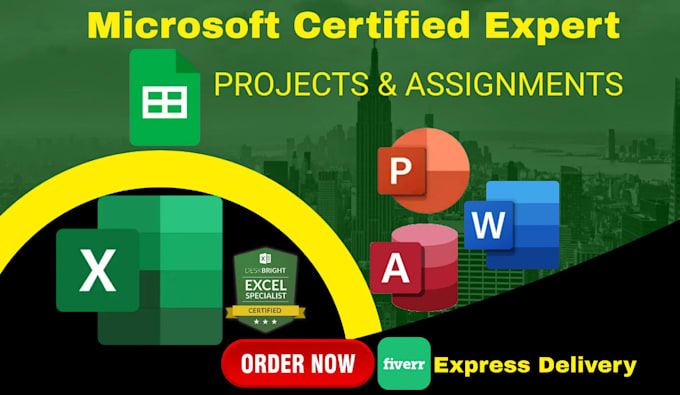Do microsoft excel spreadsheet, word, ppt, access, database by ...