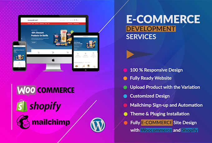Do Wordpress Ecommerce Website Using Woocommerce And Shopify By