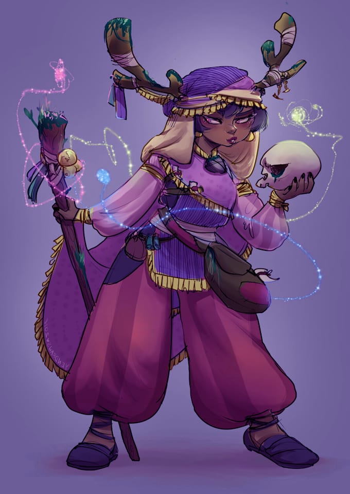 Draw your oc, wow or dnd character by Gloriacarreira | Fiverr