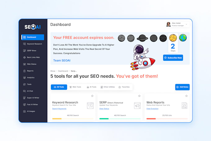 Design dashboard, saas, crm and admin panel ui design by Ranamanj284 ...