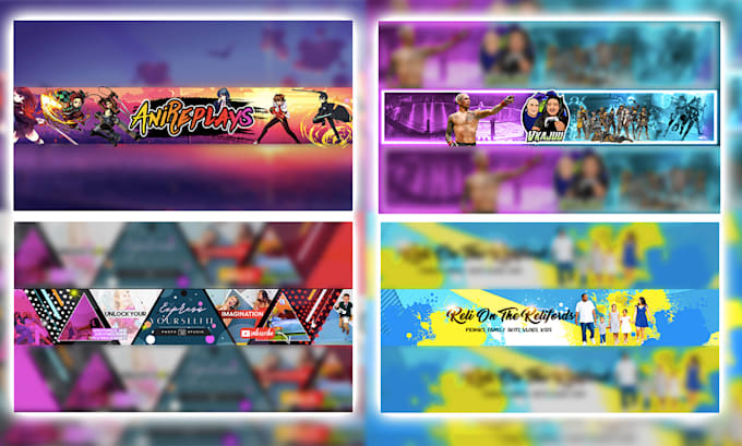 Design the perfect youtube banner in 12 hours by Eugenehumphrey | Fiverr