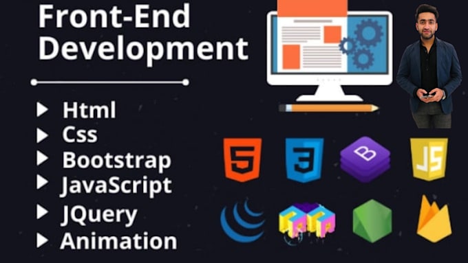 Be your frontend web developer and built websites in html css ...