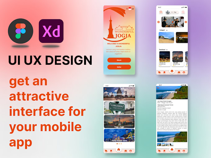 Design mobile app and poster by Kelvinkleden | Fiverr