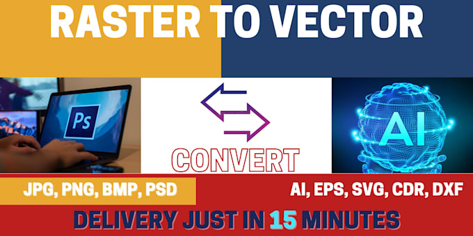 Convert raster to vector by Aqueel7 | Fiverr