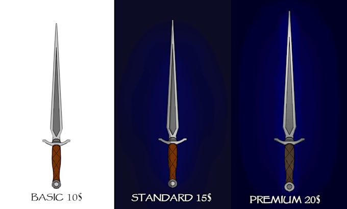 Create a weapon design and concept art assets for your game by ...