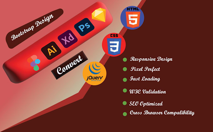 Create website from psd to html css and javascript by Ahmed__gul | Fiverr