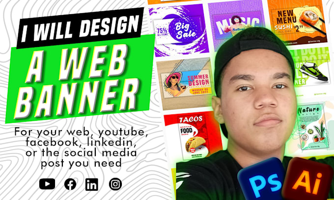 Create amazing web banner design by Imjanier | Fiverr