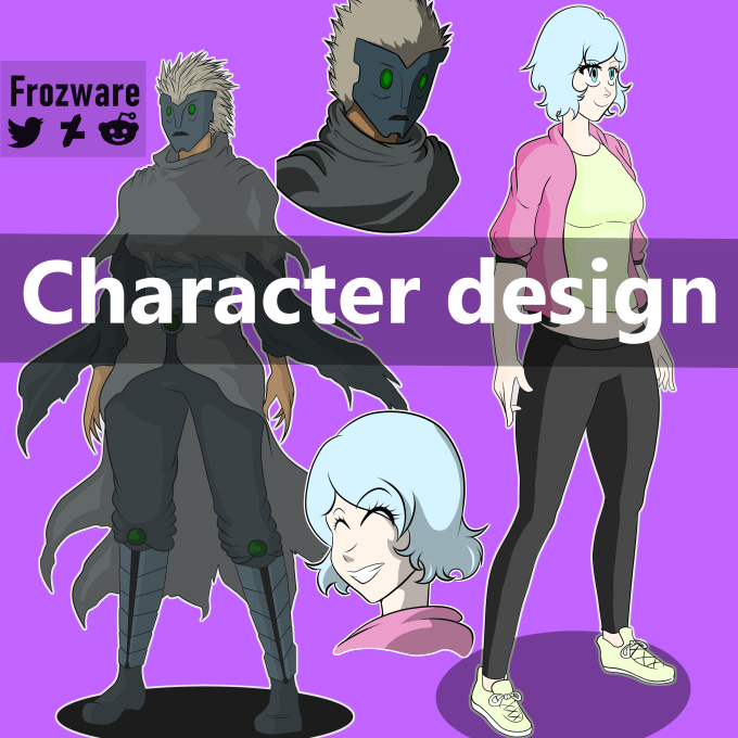 Draw your character design by Latazadecafe | Fiverr