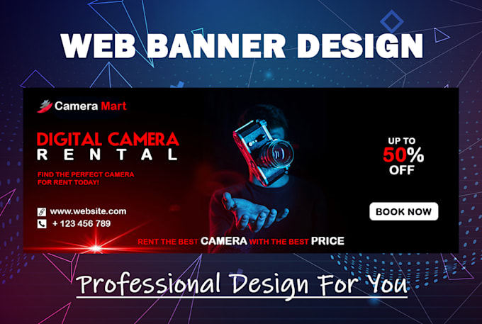 Design custom web banner for your website by Dsdesign1 | Fiverr