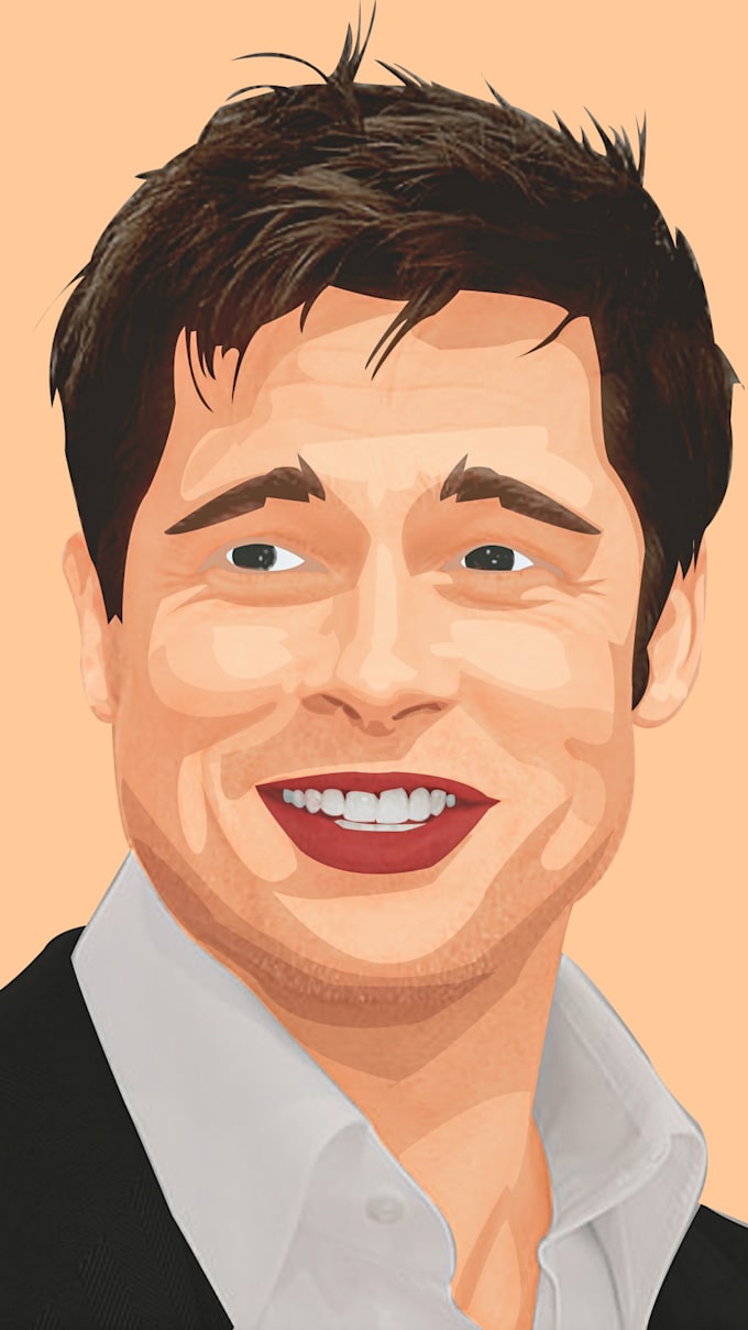 Realistic digital portrait , vector art by Firas_40 | Fiverr