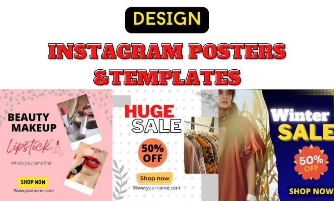 Design eye catchy instagram poster and templates in canva by Usmanzia47 ...