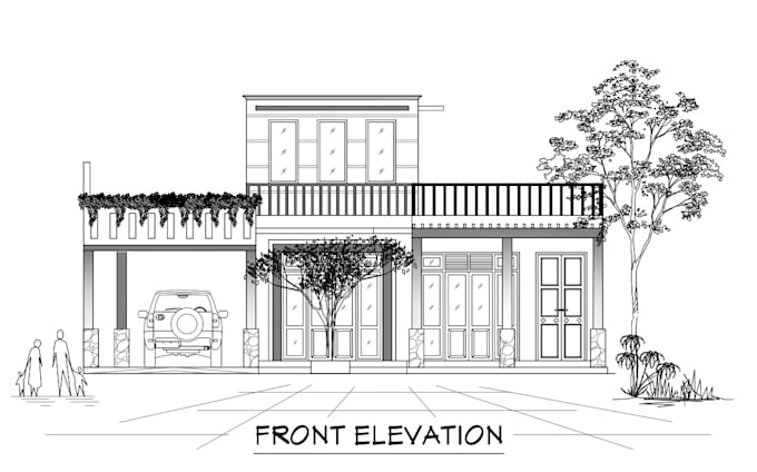 Draw professional cad drawing for your sketch by Cadonline | Fiverr