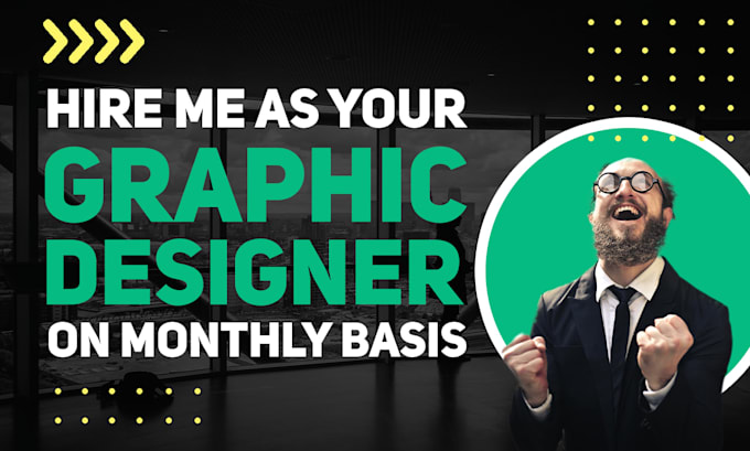 Be your monthly based graphic designer by Designwithhamza | Fiverr