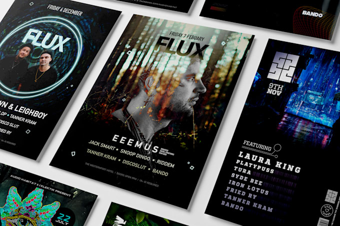 Design premium graphics for your underground music event by Sol_design ...