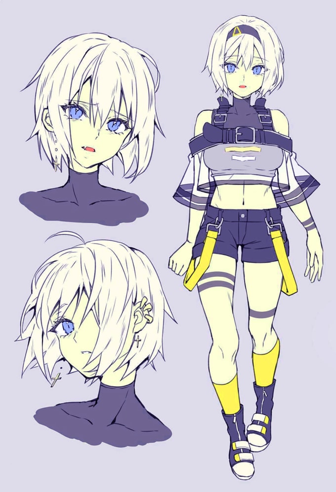 Draw anime character design sheet by Emmetthennessy | Fiverr Draw anime character design sheet by Emmetthennessy | Fiverr
