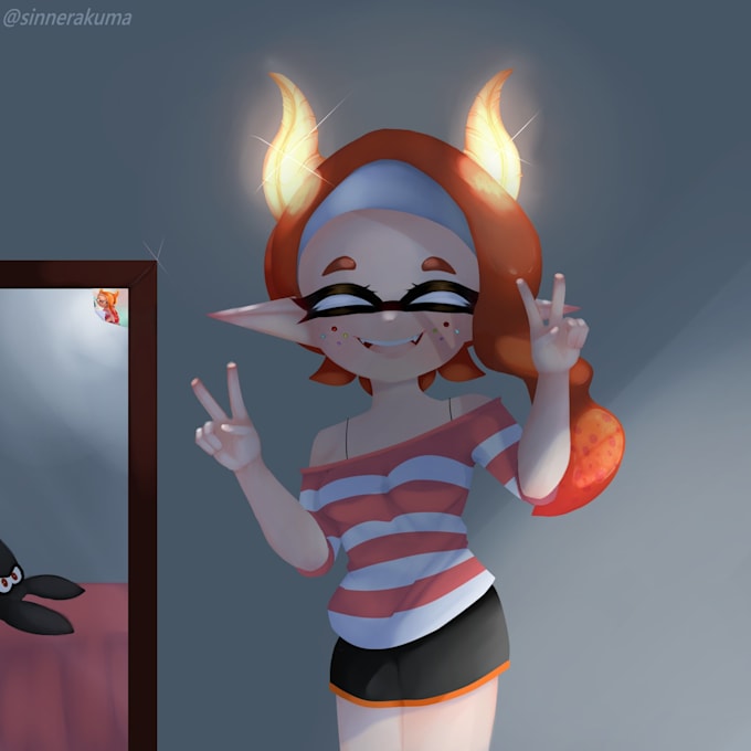Draw splatoon,inkling,octoling original character, fanart by ...