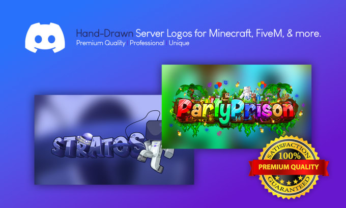 Make you a custom hand drawn server logo design by Thejazon | Fiverr