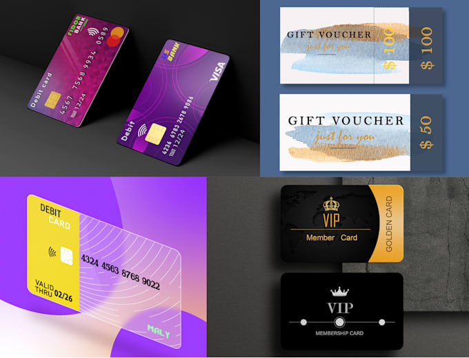 Create impressive membership card, debit card and gift card by ...