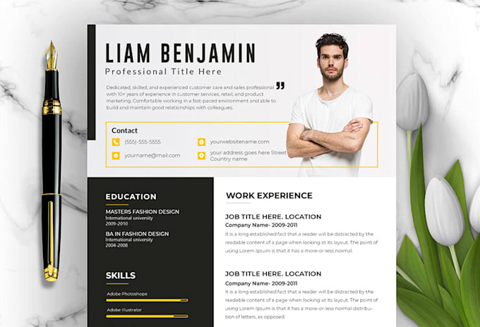 Rewrite and design cv, resume, and cover letter in microsoft word by ...