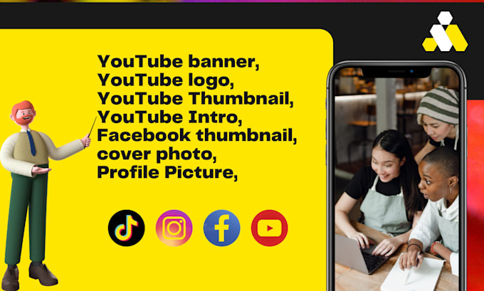 Design youtube thumbnail, channel art, banner by Murtaza7173 | Fiverr