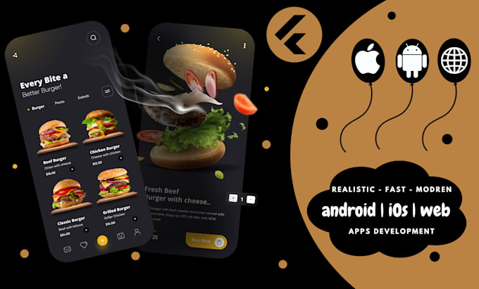 Develop professional android, ios and web app with flutter by Arsal ...