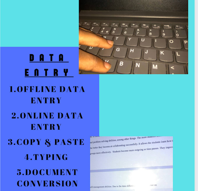 Do a fast and accurate copy and paste work by Yahyafauziyya | Fiverr