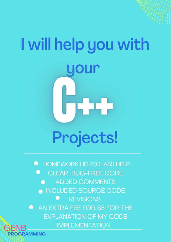 Help You With Your Cplusplus Projects By Blossomgen70 Fiverr