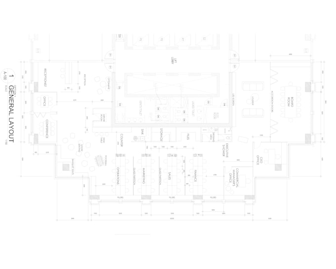 Do office floor plan and warehouse floor plan for you by Ozairasad | Fiverr